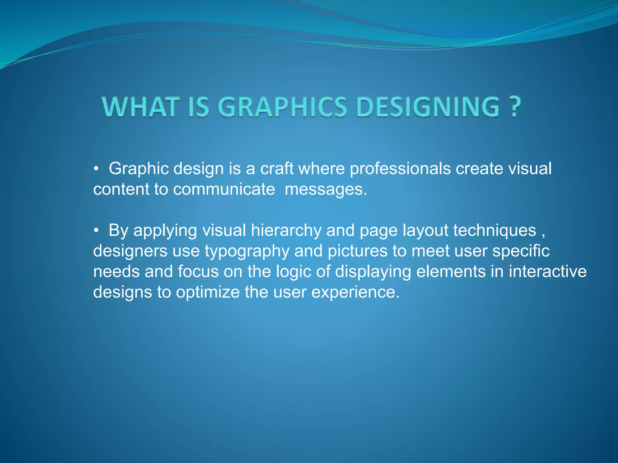 GRAPHICS DESIGNING PPT | PPTX