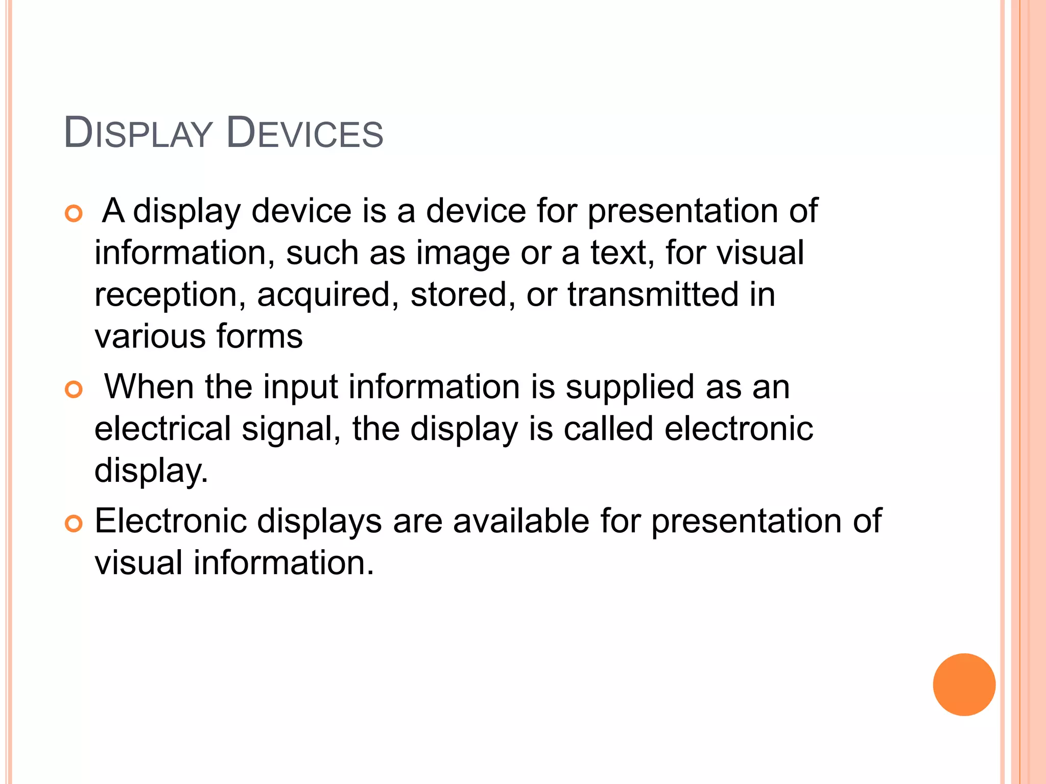 Graphics display devices