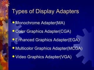 Graphics Displays | PPT