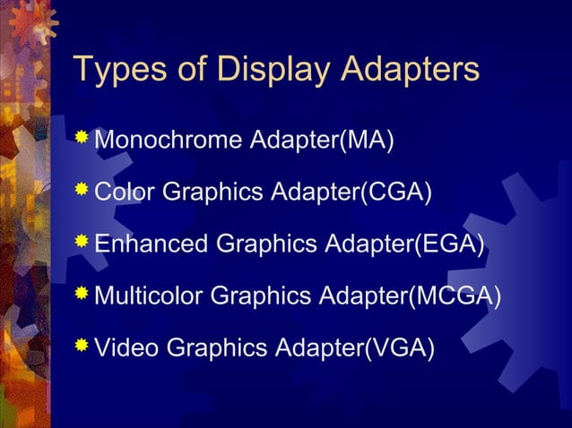 Graphics Displays | PPT