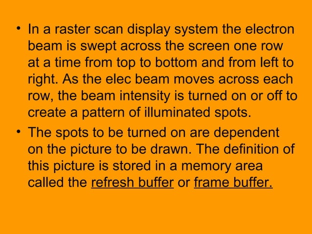 Computer Graphics display technologies(Computer graphics tutorials and ...