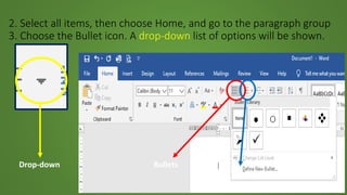 COMPUTER 3 Graphics, Formatting, Bullets and Numbering | PPTX
