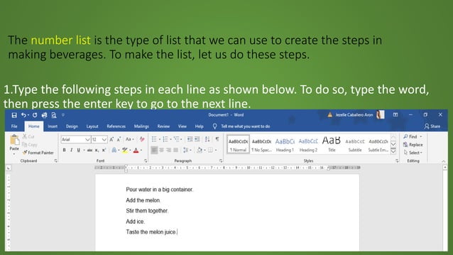Computer 3 Graphics Formatting Bullets And Numbering Pptx Desktop