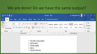 COMPUTER 3 Graphics, Formatting, Bullets and Numbering | PPTX