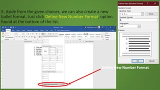 COMPUTER 3 Graphics, Formatting, Bullets and Numbering | PPTX