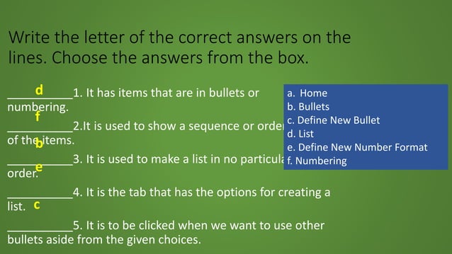 Computer 3 Graphics Formatting Bullets And Numbering Pptx Desktop