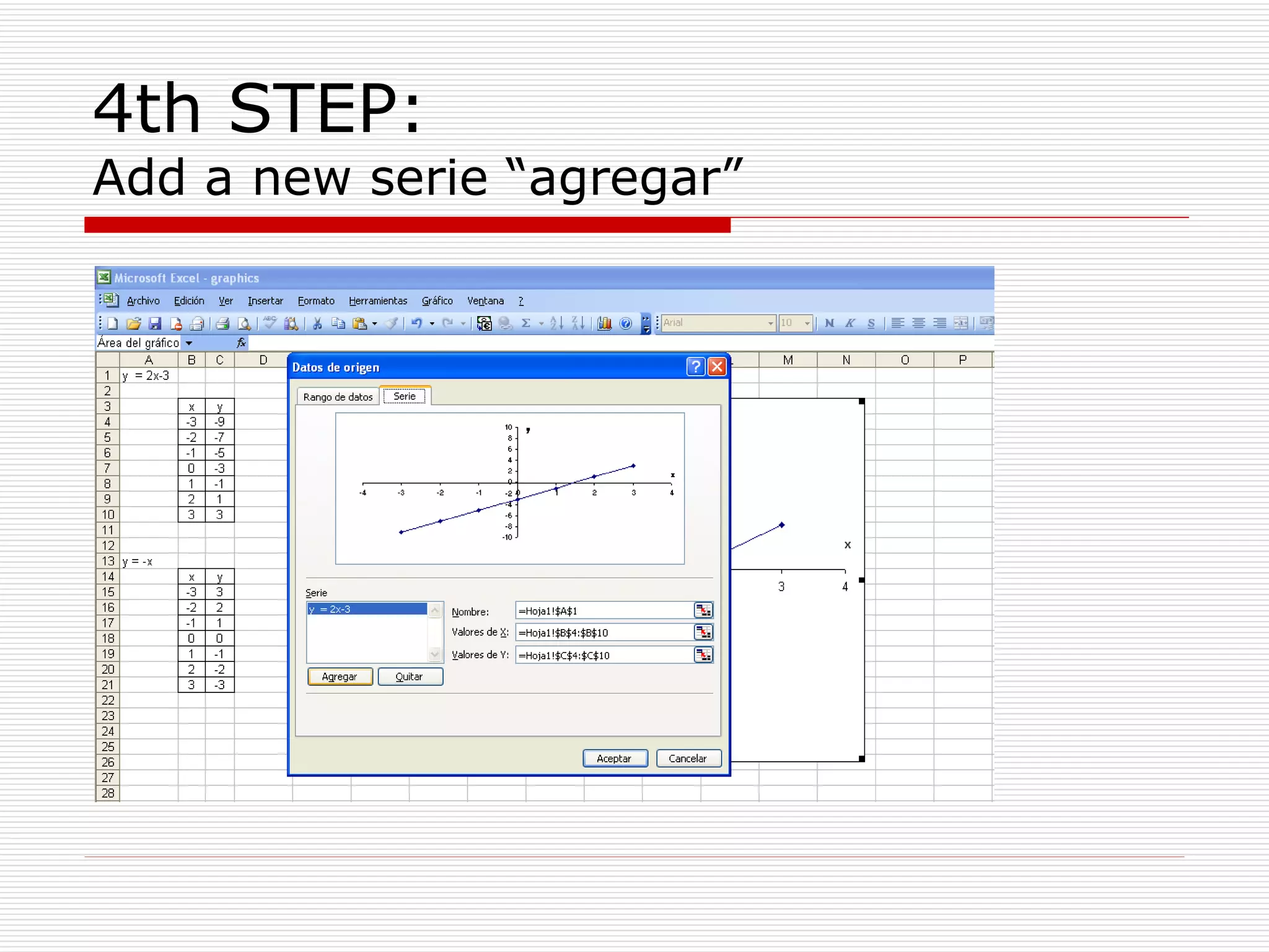 Graphics in excel - 2 Equations System | PPT | Technology & Computing