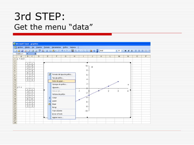 Graphics in excel - 2 Equations System | PPT | Technology & Computing