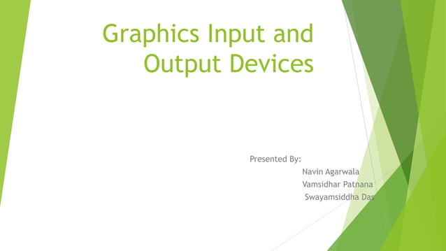 Graphics input and output devices | PPTX | Computer Peripherals | Computing