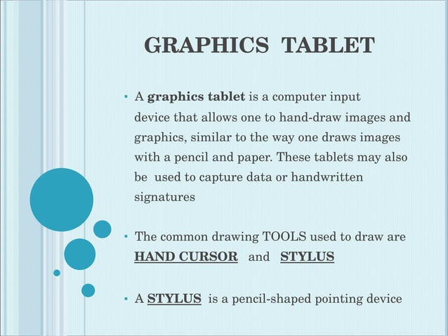 Graphics inputdevices | PPT