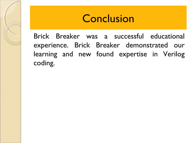 Breakout Ball project presentation | PPT | Computing | Technology ...