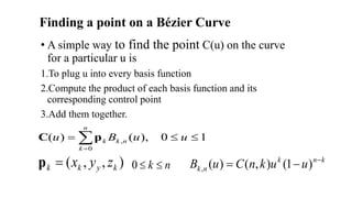 Bazier curve Algorithom for Computer Gramphics prsentation | PPT