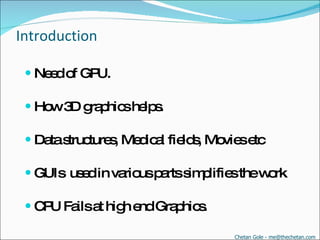 Graphics Processing Unit - GPU | PPT