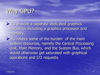 Graphics processing unit | PPTX