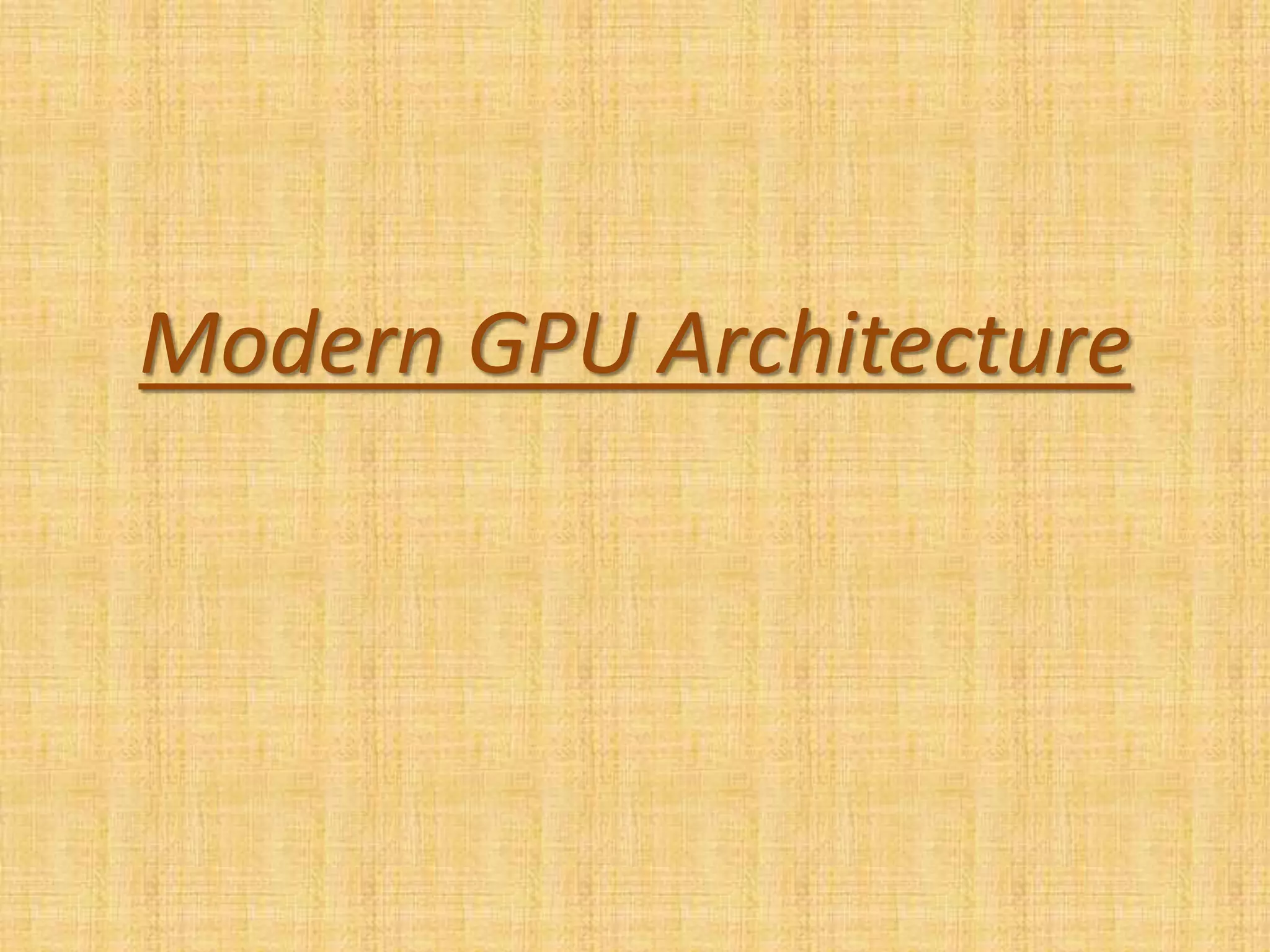 Graphics processing unit (GPU) | PPTX