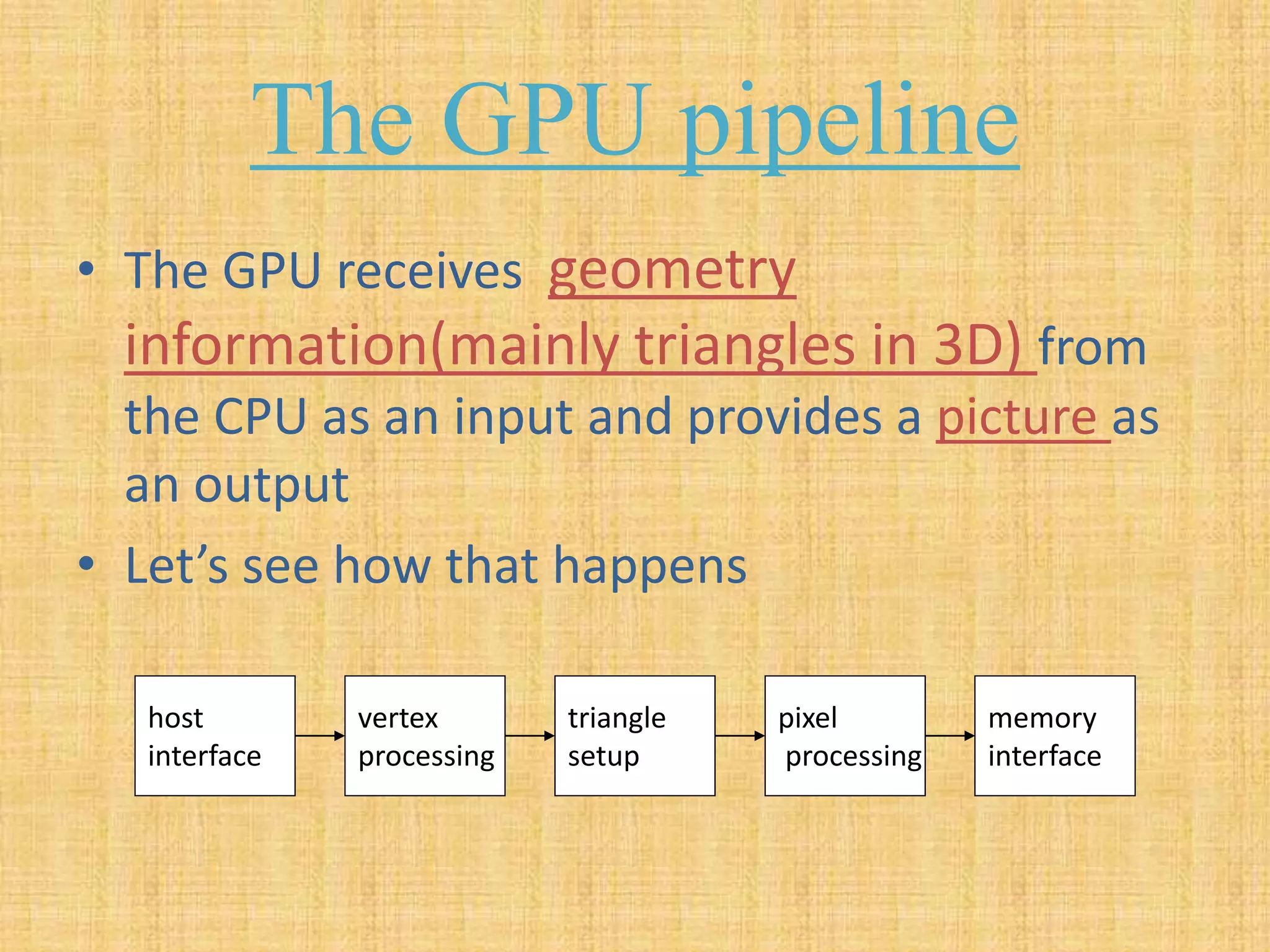 Graphics processing unit (GPU) | PPTX