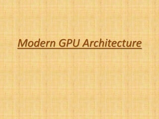 Graphics processing unit (GPU) | PPTX