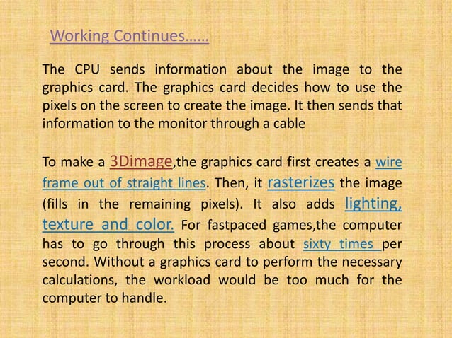 Graphics processing unit (GPU) | PPTX | Computing | Technology & Computing
