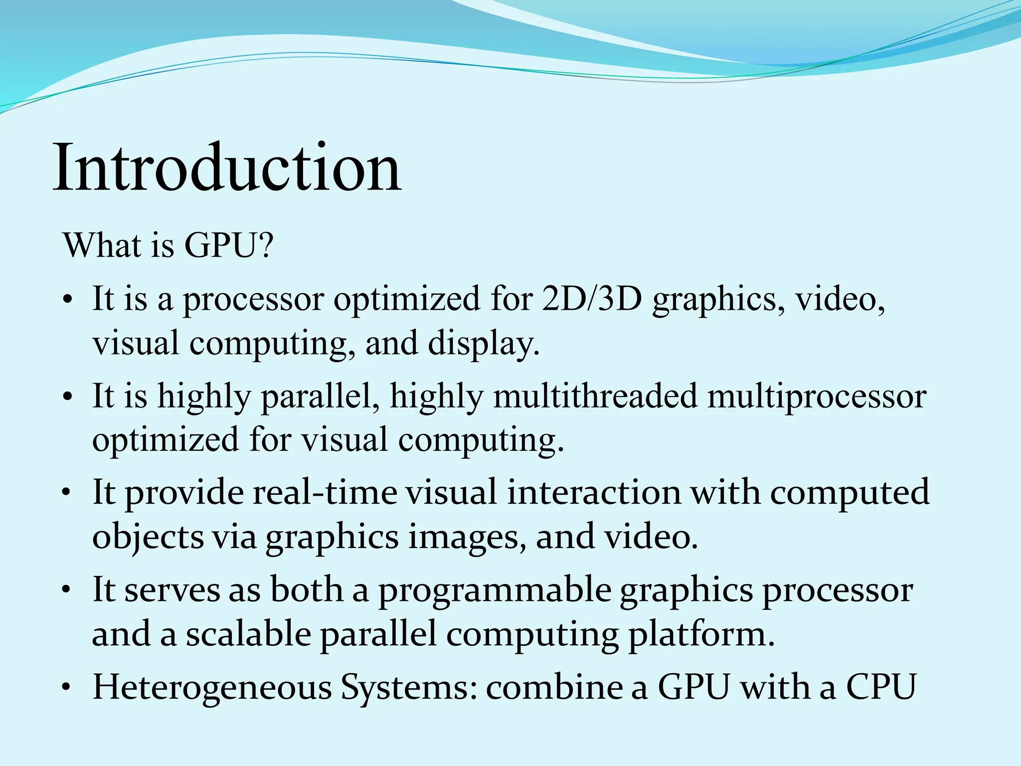 Graphics Processing Unit Gpu Systemppt