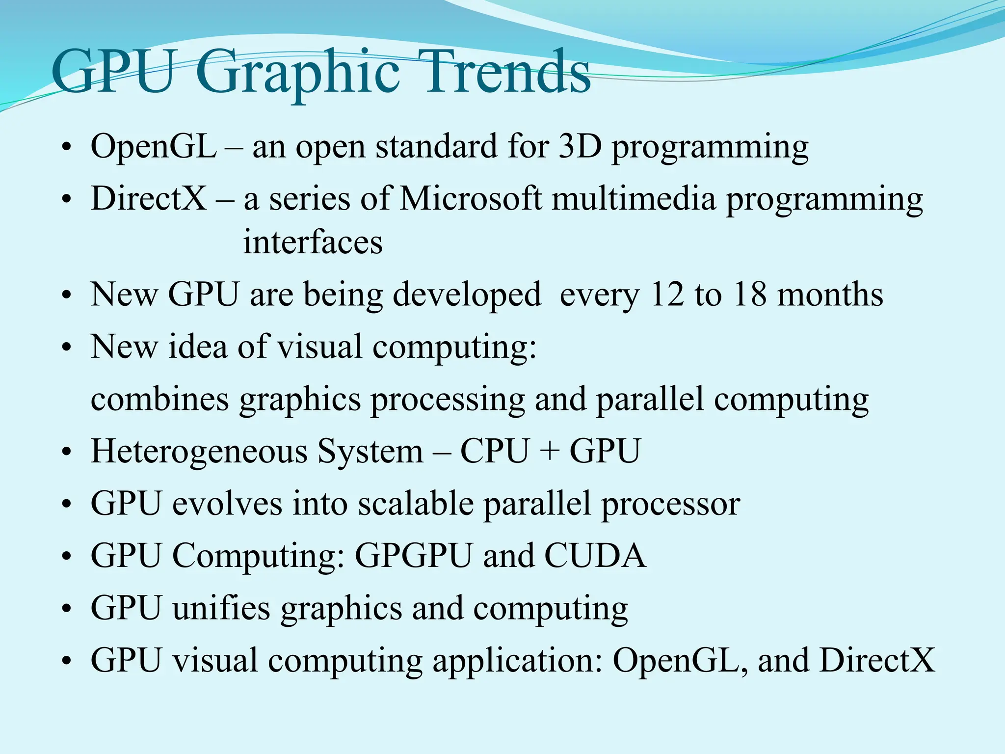 Graphics Processing Unit (GPU) system.ppt