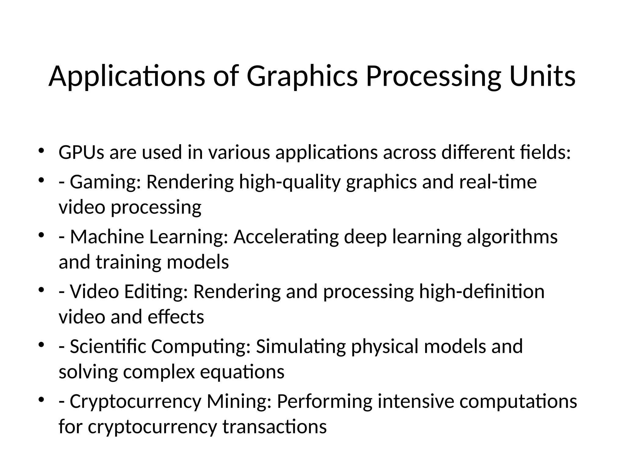 graphics processing unit Type and explain | PPTX