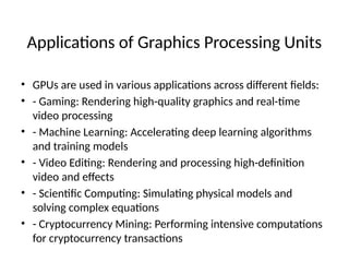 graphics processing unit Type and explain | PPT
