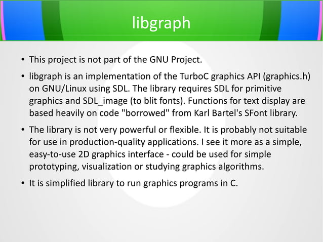 Graphics Programming in C under GNU Linux (Ubuntu distribution) | PDF