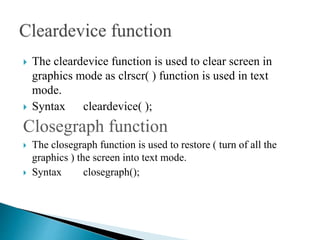Graphics in C++ | PPTX