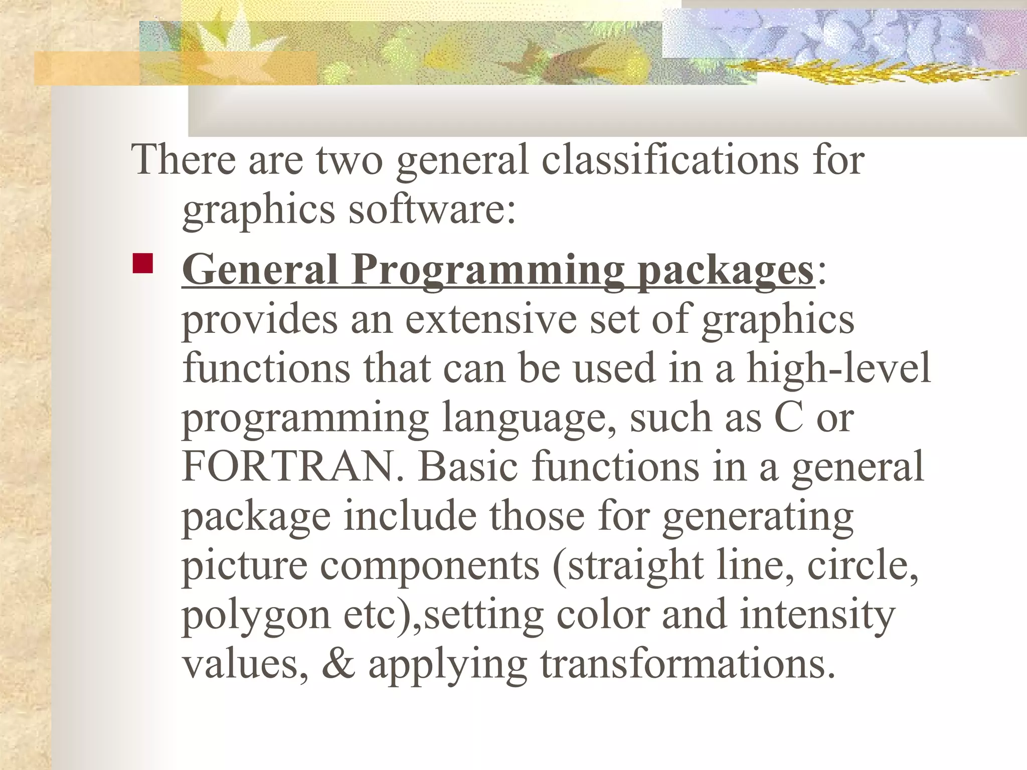 Graphics software | PPT