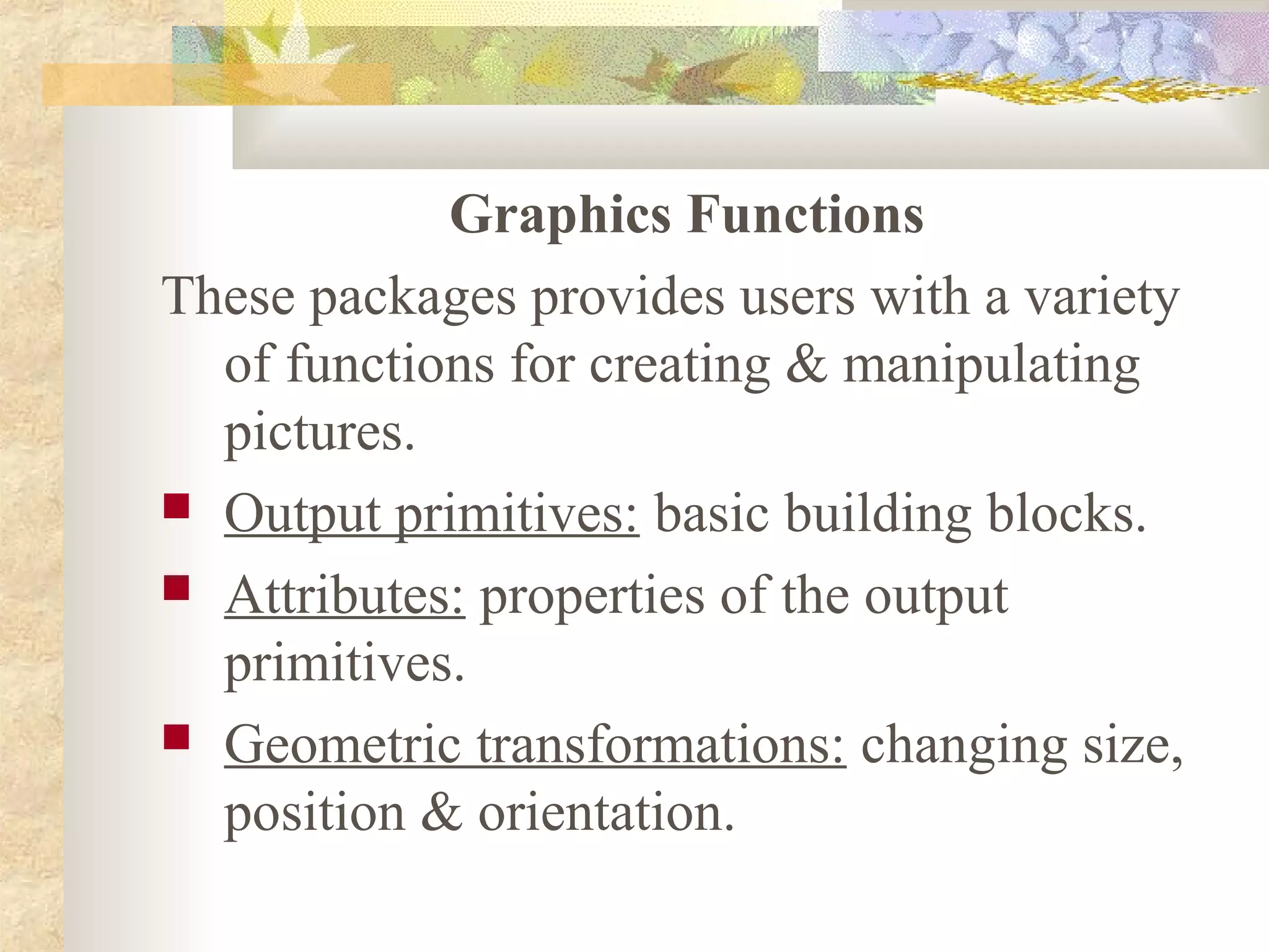 Graphics software | PPT