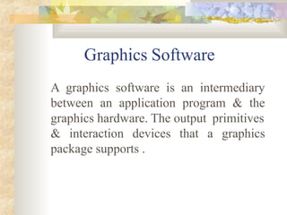 Graphics software and standards | PPTX