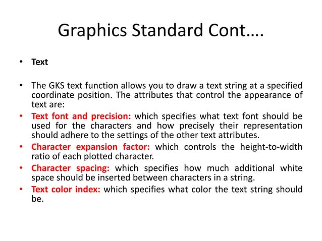 Graphics software standards | PPTX | Graphics Software | Computer Software and Applications