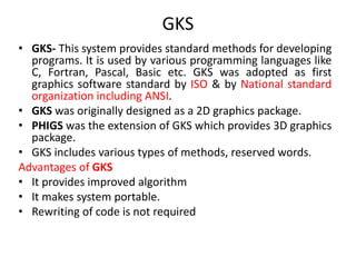 Graphics software standards | PPTX