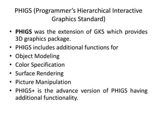 Graphics software standards | PPTX