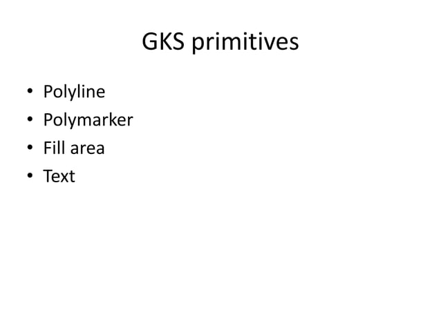 Graphics Software Standards Pptx Graphics Software Computer Software And Applications