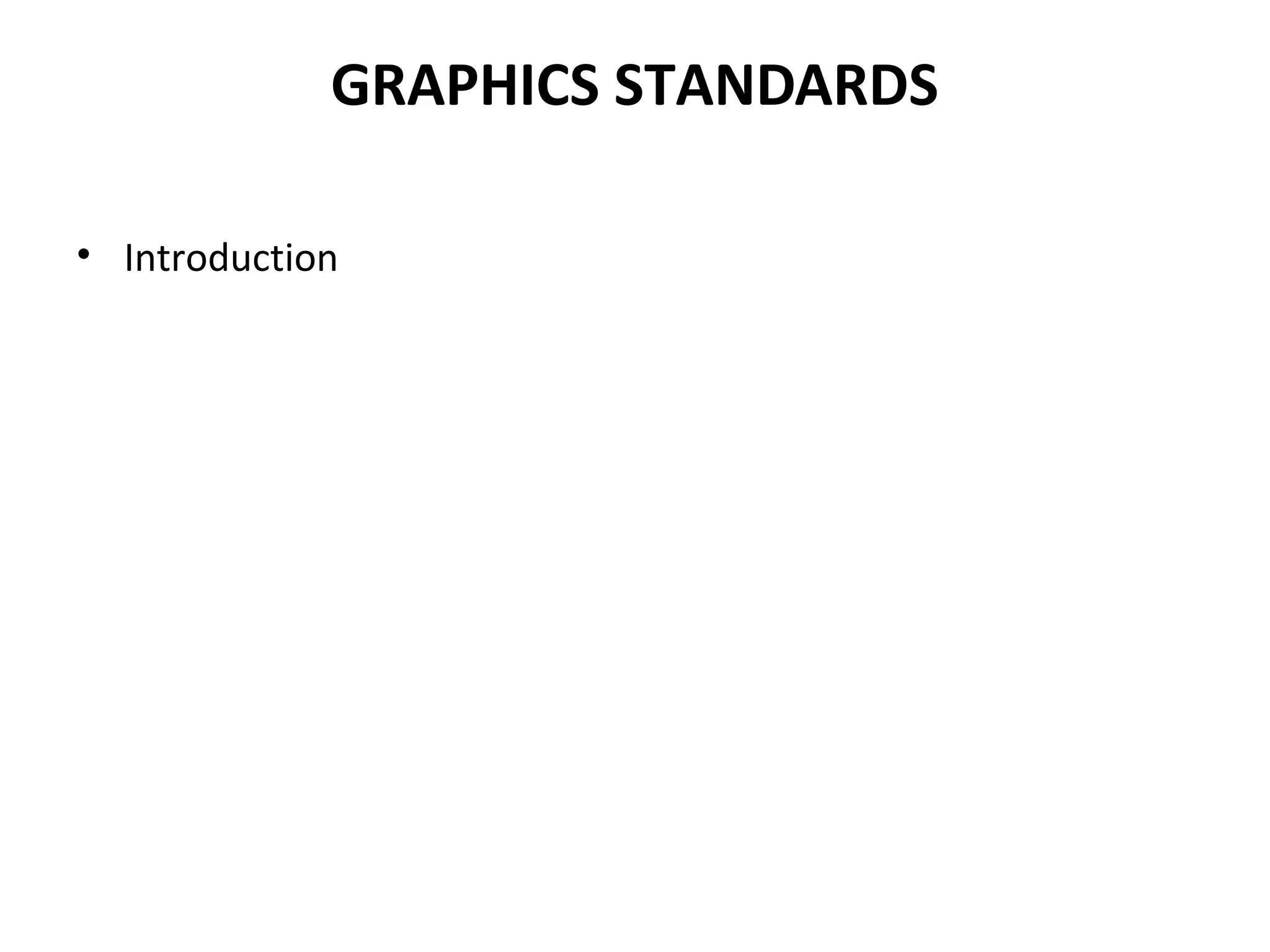 Graphic standards and exchange formats | PPT