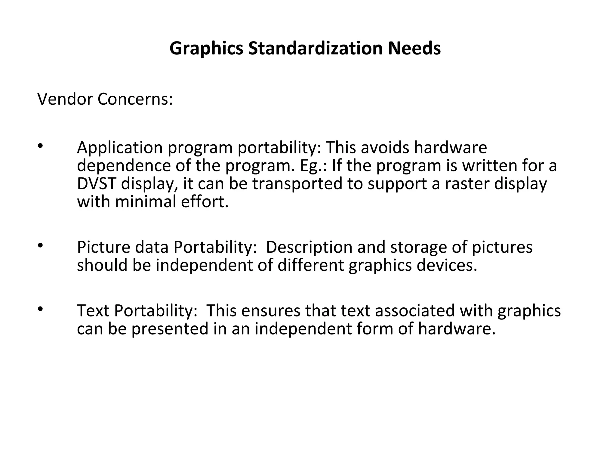 Graphic standards and exchange formats | PPT