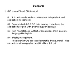 Graphic standards and exchange formats | PPT