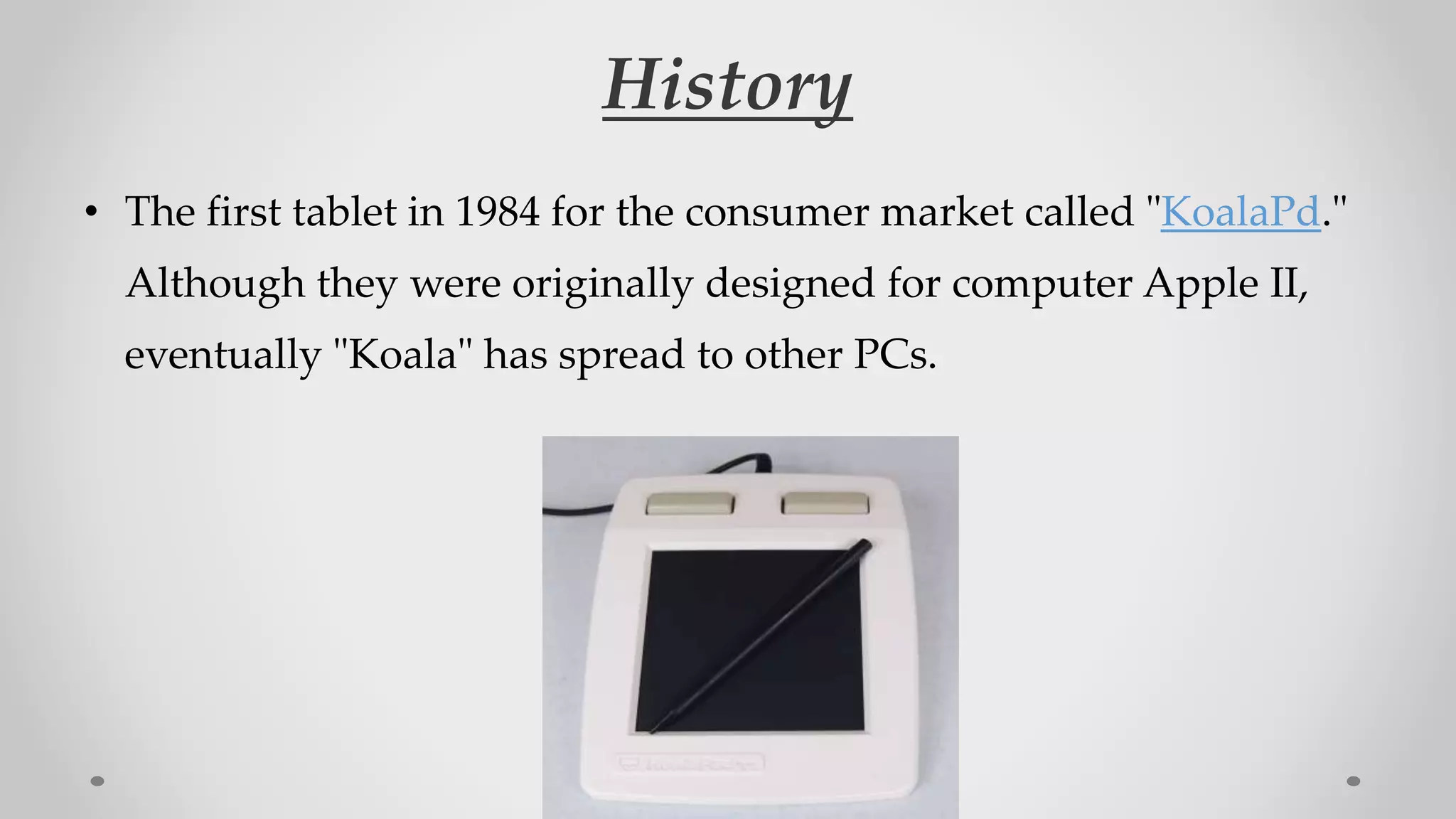 Graphic tablet (Input device) | PPTX | Tablets and E-readers | Consumer ...