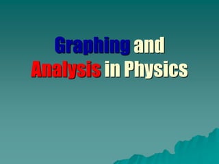 Graphing and Analysis Skills in Physics.ppt