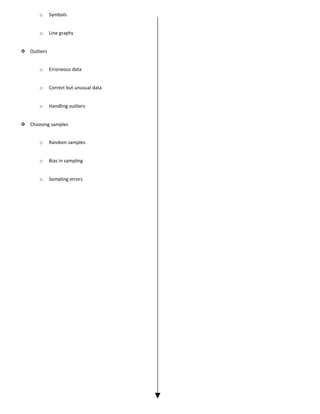 Graphing and Data Representation 2 column Notes Template | DOC