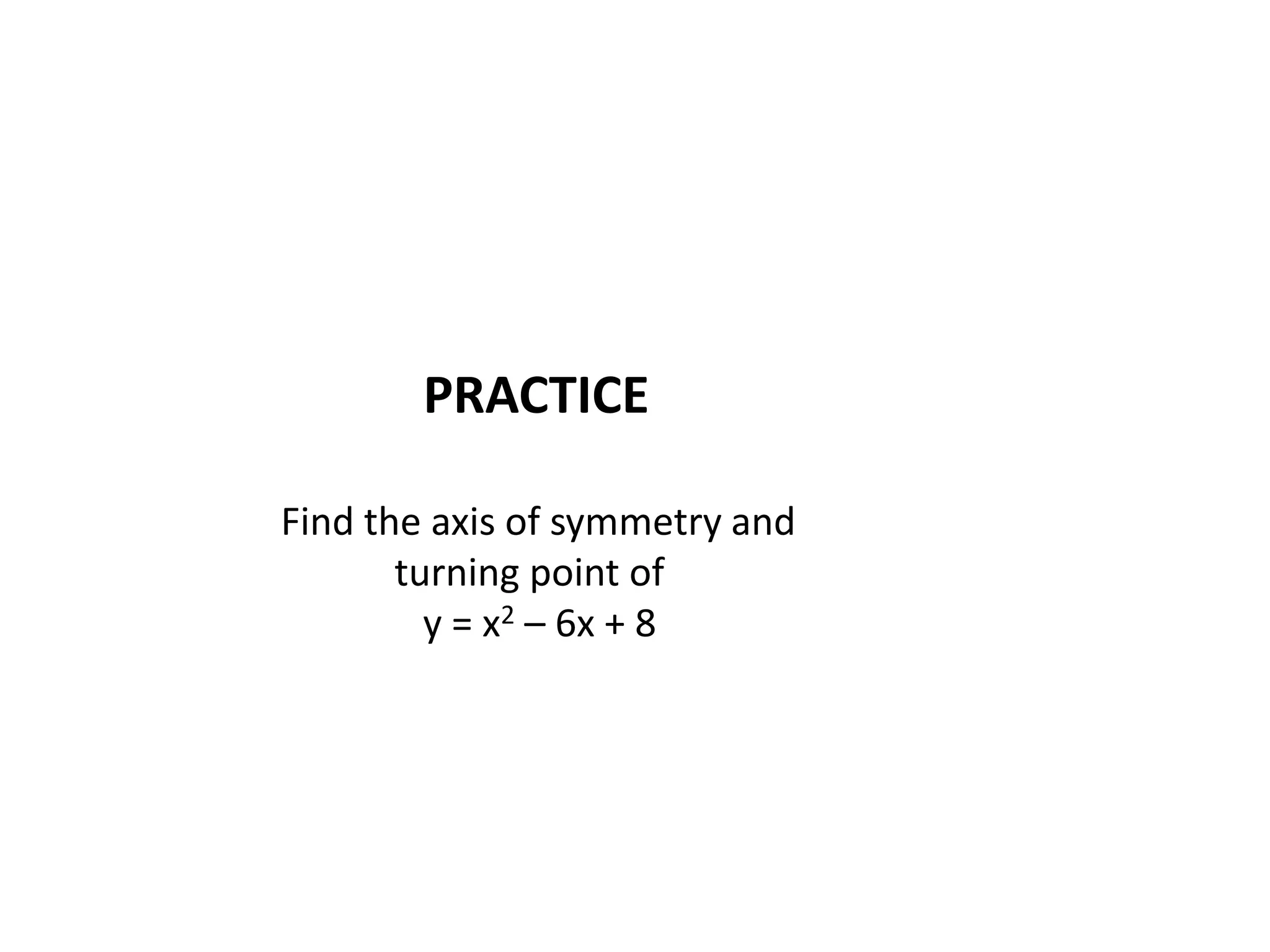 Graphing A Parabola | PPTX
