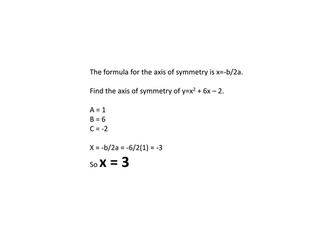 Graphing A Parabola | PPTX