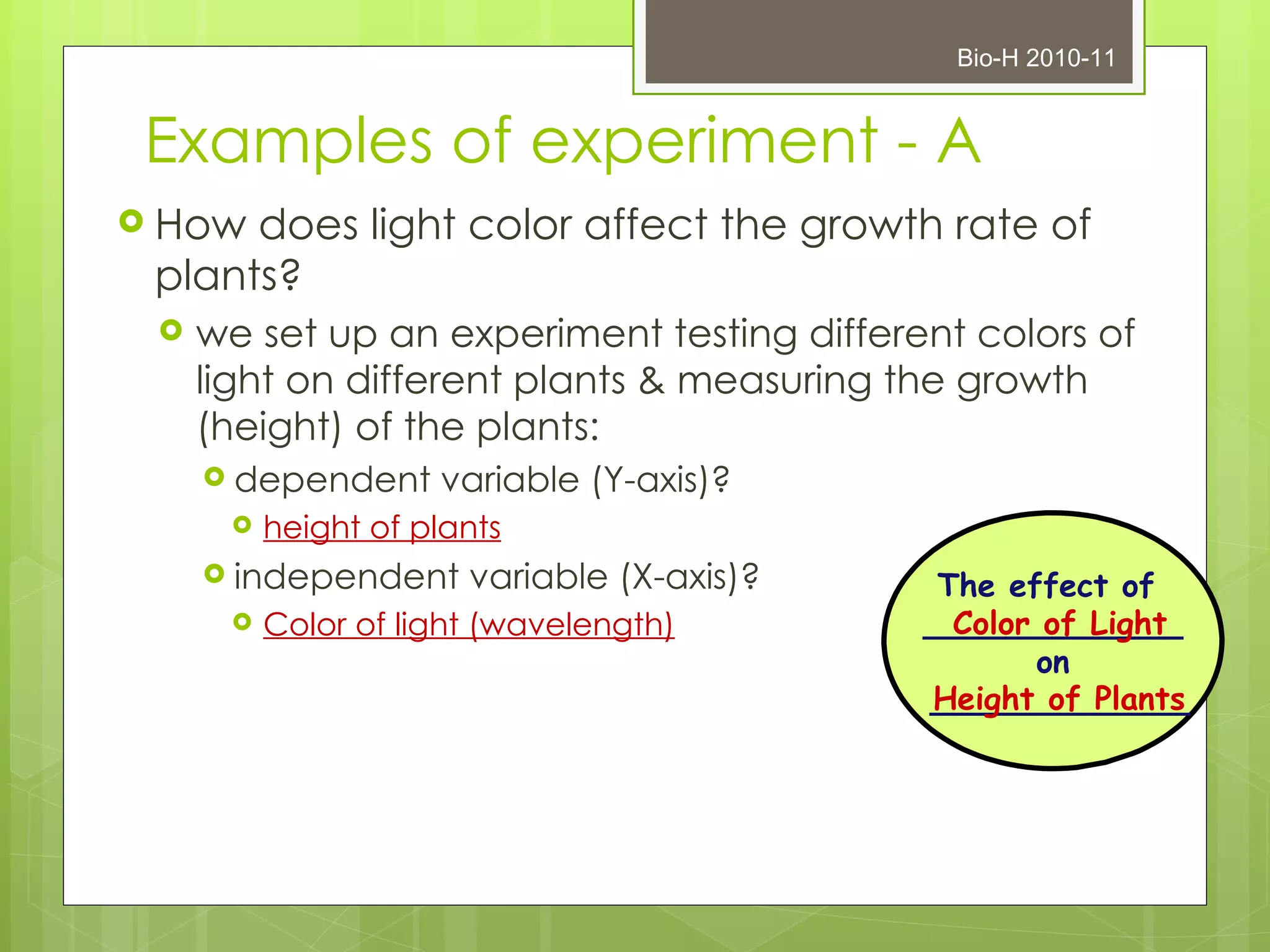 Graphing Biology Honors | PPT