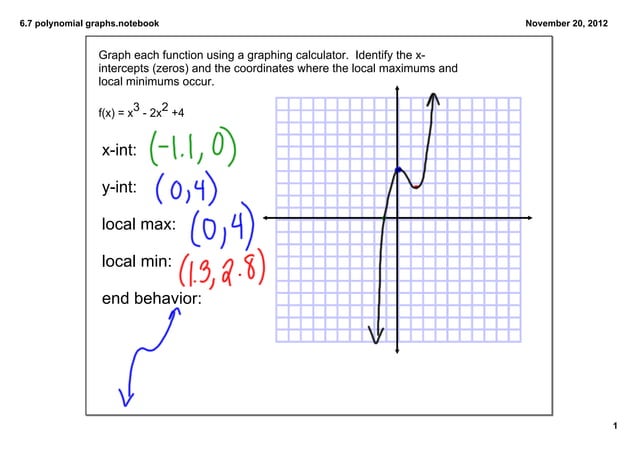 Graphing calc 6.7 | PPT