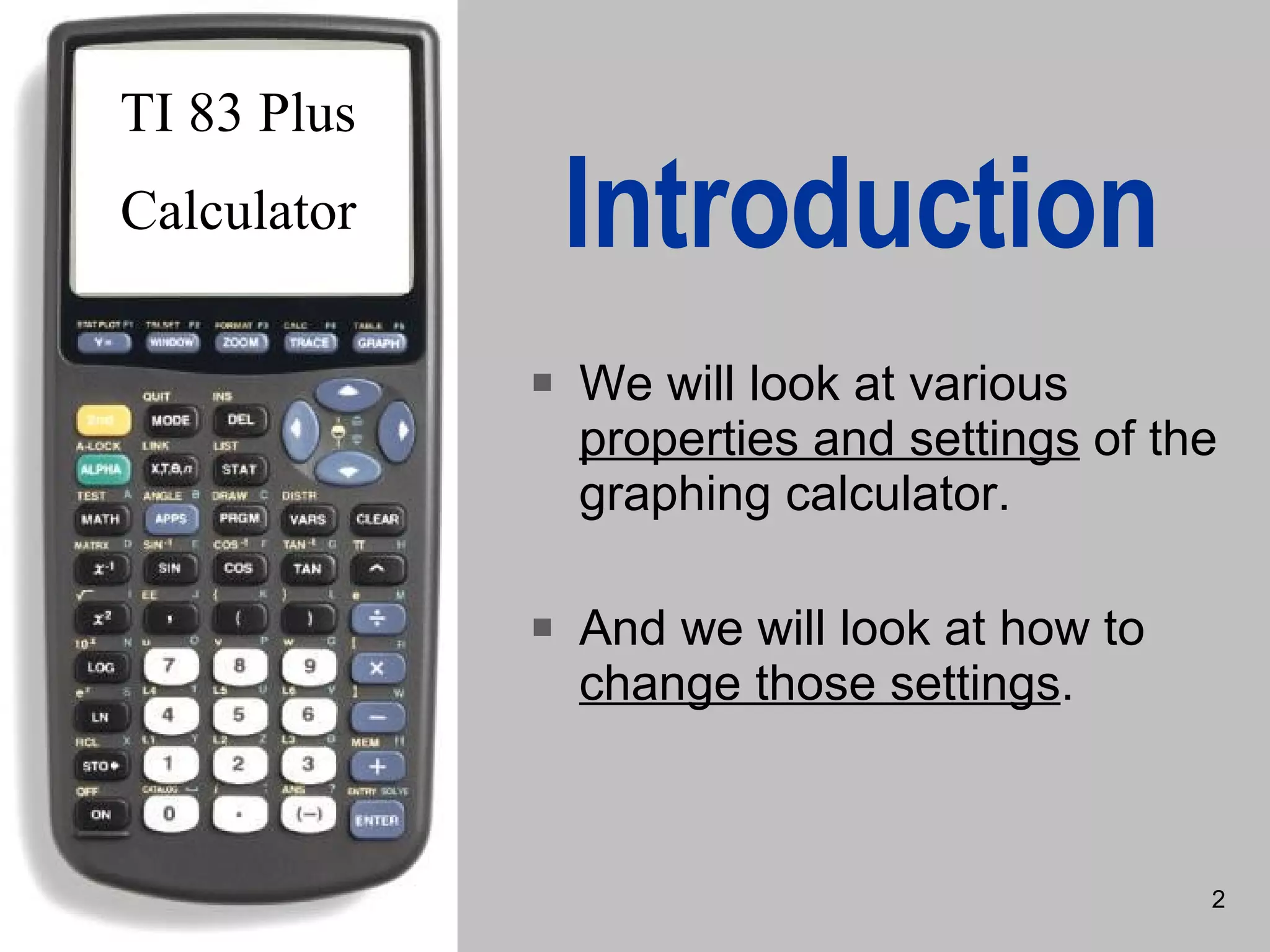 Graphing Calculator | PPT