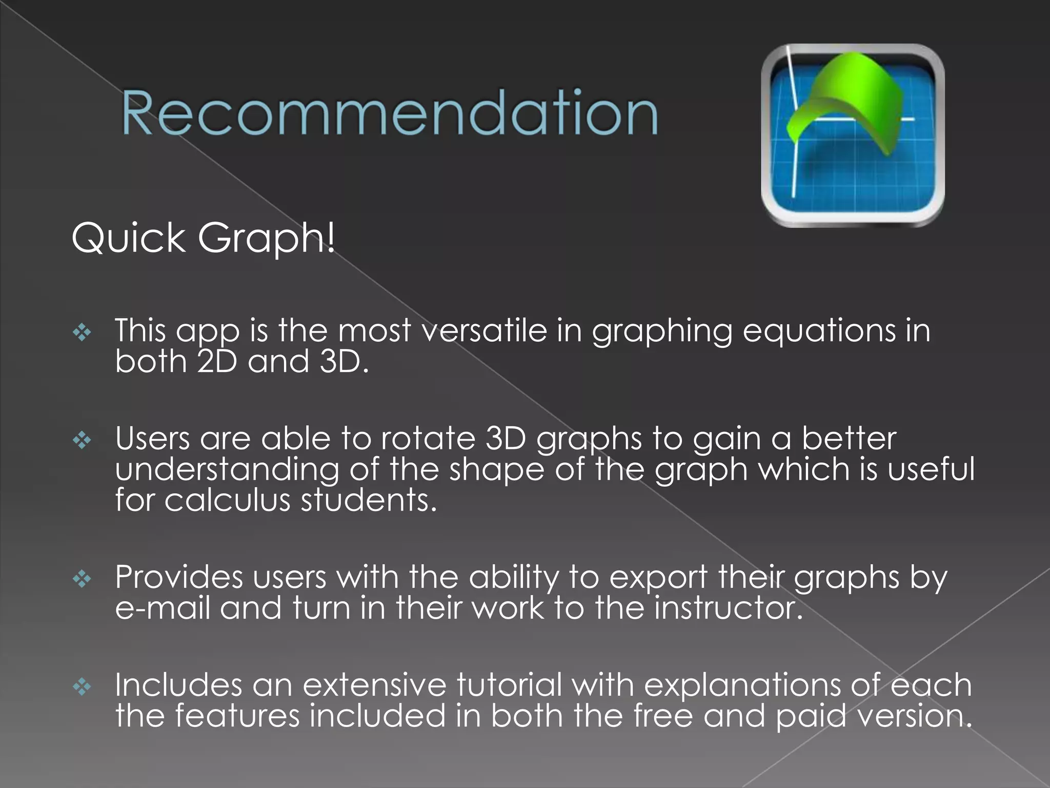 Graphing calculator apps for i pad2 | PPT