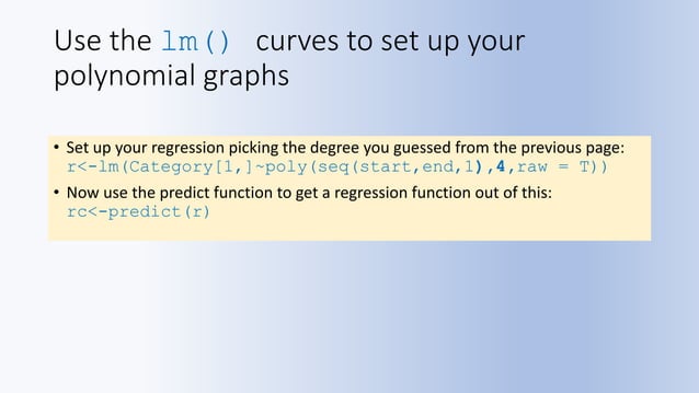 How to combine interpolation and regression graphs in R | PPTX | Computing | Technology & Computing