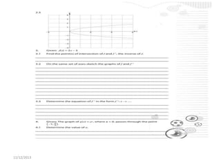 Graphing inverse functions | PPTX