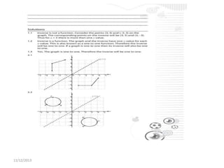 Graphing inverse functions | PPTX